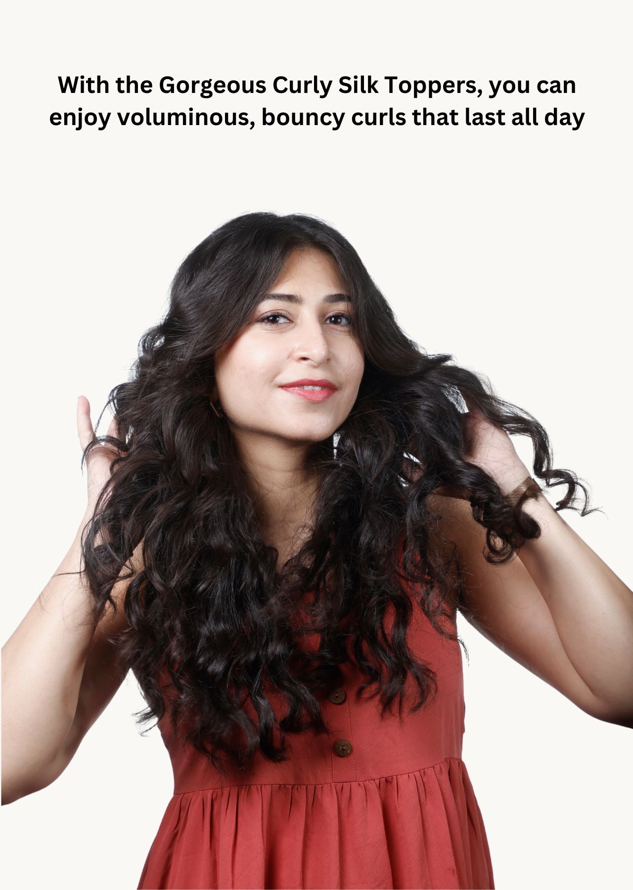 Curly Silk Topper - Curly Hair Topper for Thinning Crown – GorgeousHair
